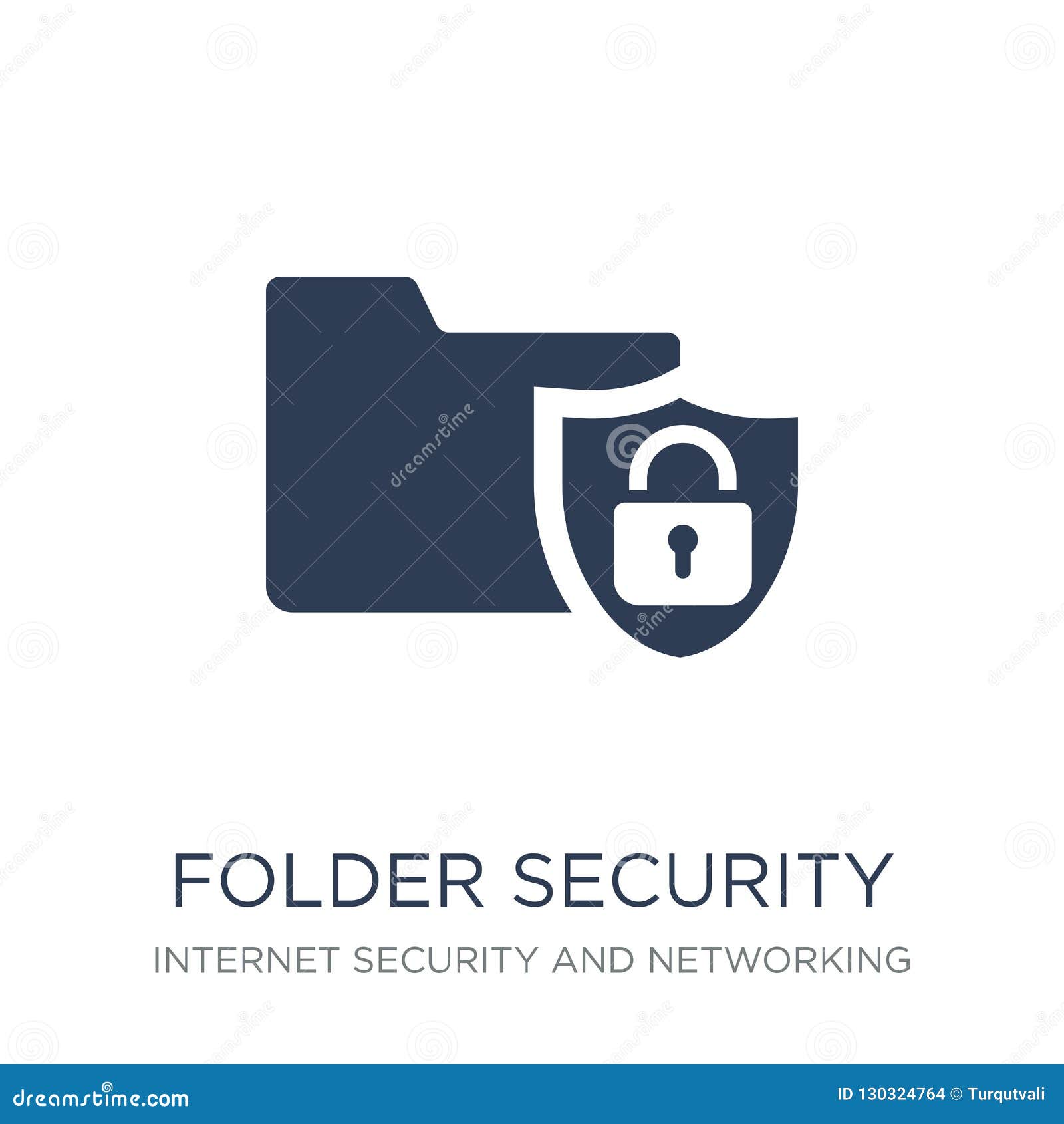 Folder Security Icon. Trendy Flat Vector Folder Security Icon on Stock ...