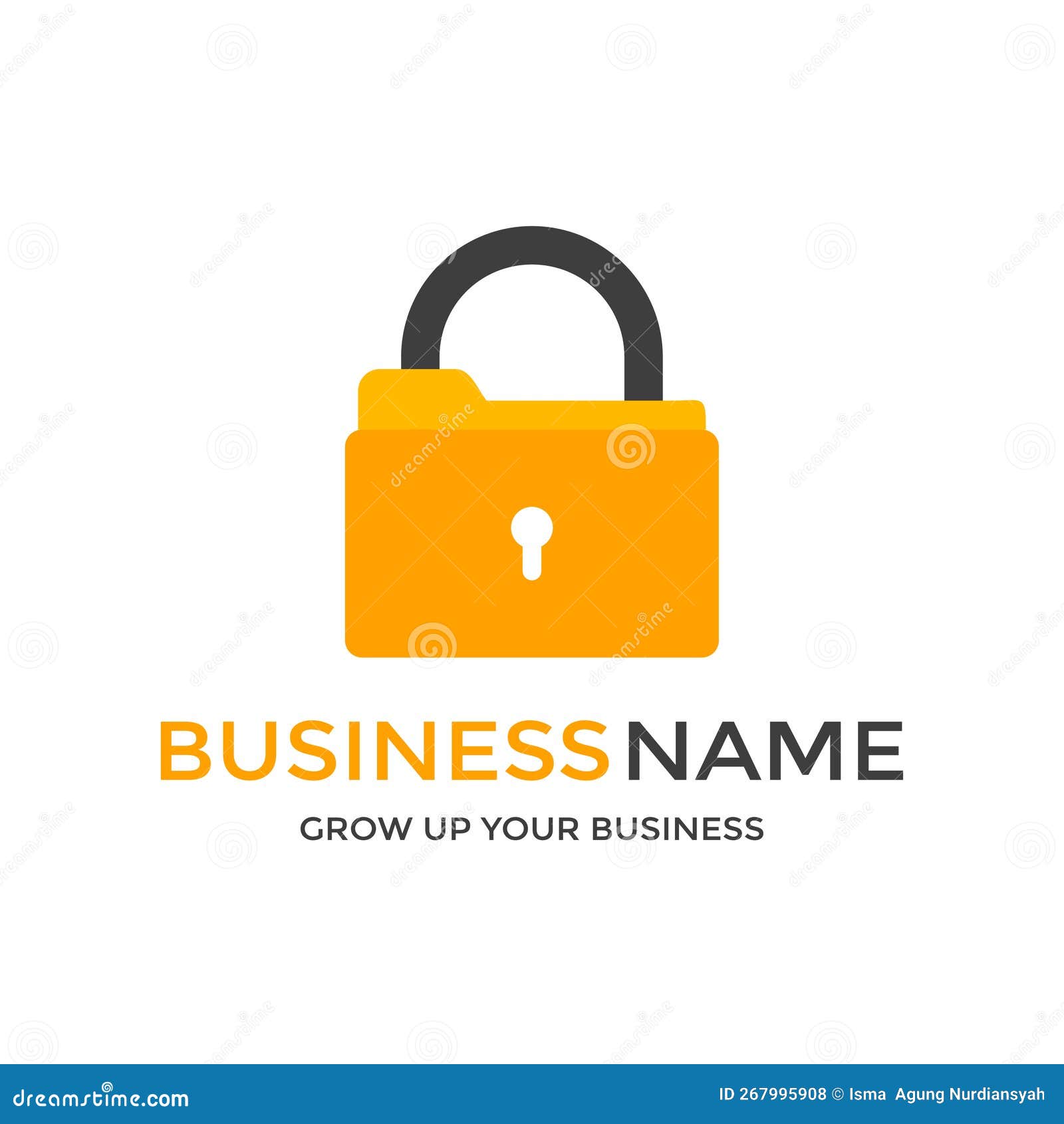 Folder Security Vector Logo Template. Can Be Used for Protect Your Business Needs Stock Vector ...