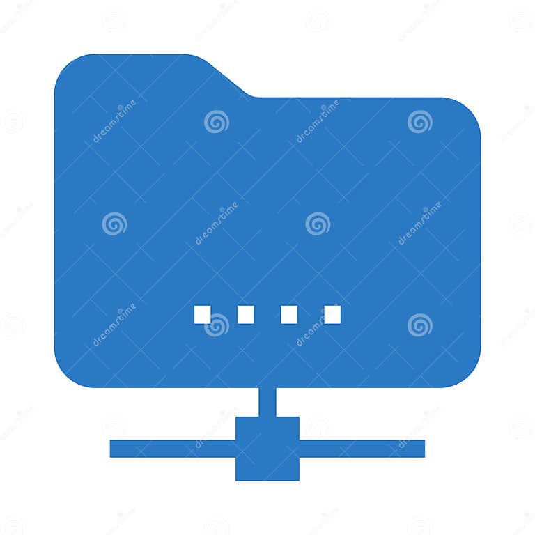 Folder Share Glyphs Double Color Icon Stock Illustration - Illustration ...
