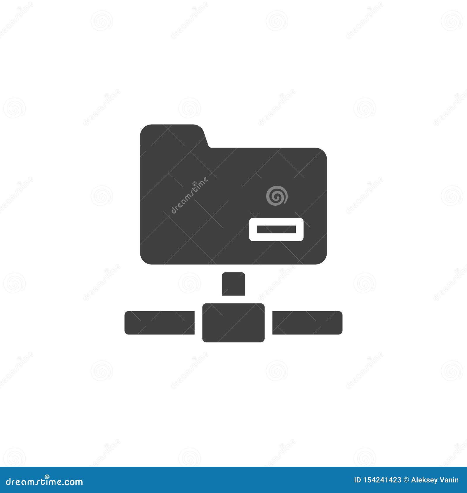Folder share vector icon stock vector. Illustration of symbol - 154241423