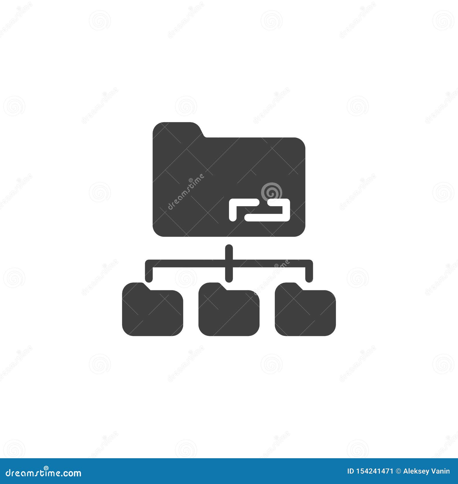 Folder Sharing vector icon stock vector. Illustration of symbol - 154241471