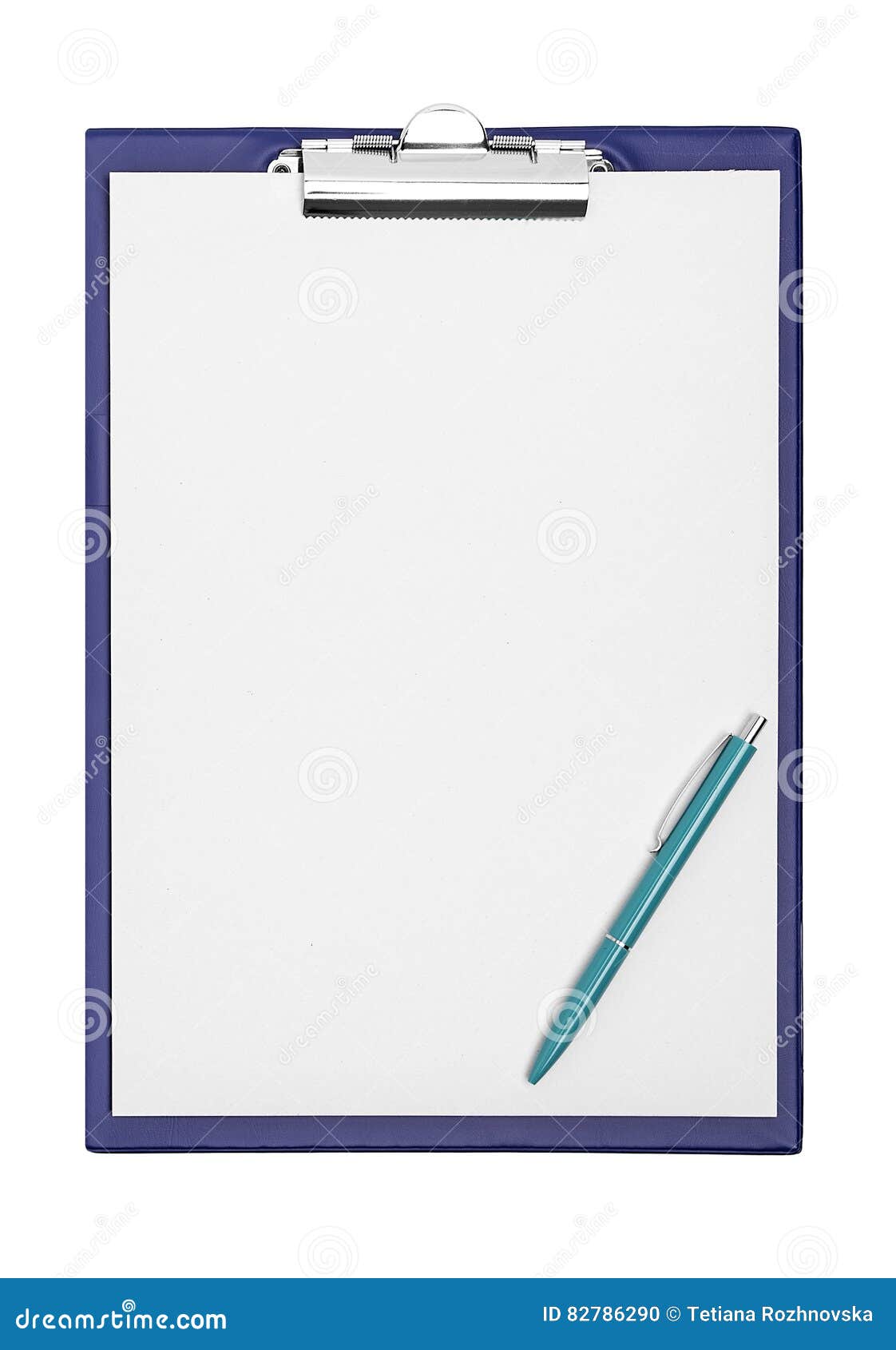 Folder with a Sheet and Pen. Stock Photo - Image of business, black ...
