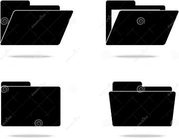 Folder Sign. Vector Illustration Stock Vector - Illustration of ...