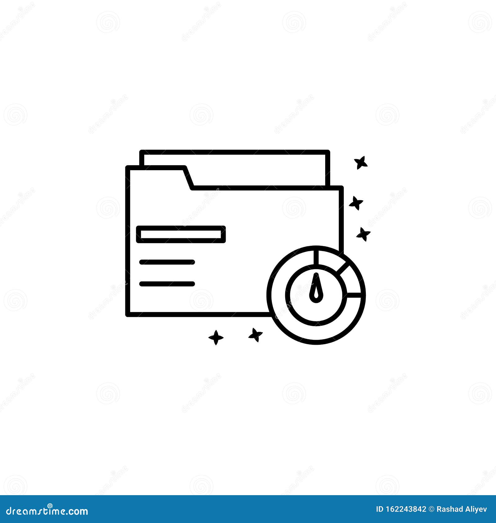Folder Storage Data Icon. Simple Line, Outline Vector of Project ...