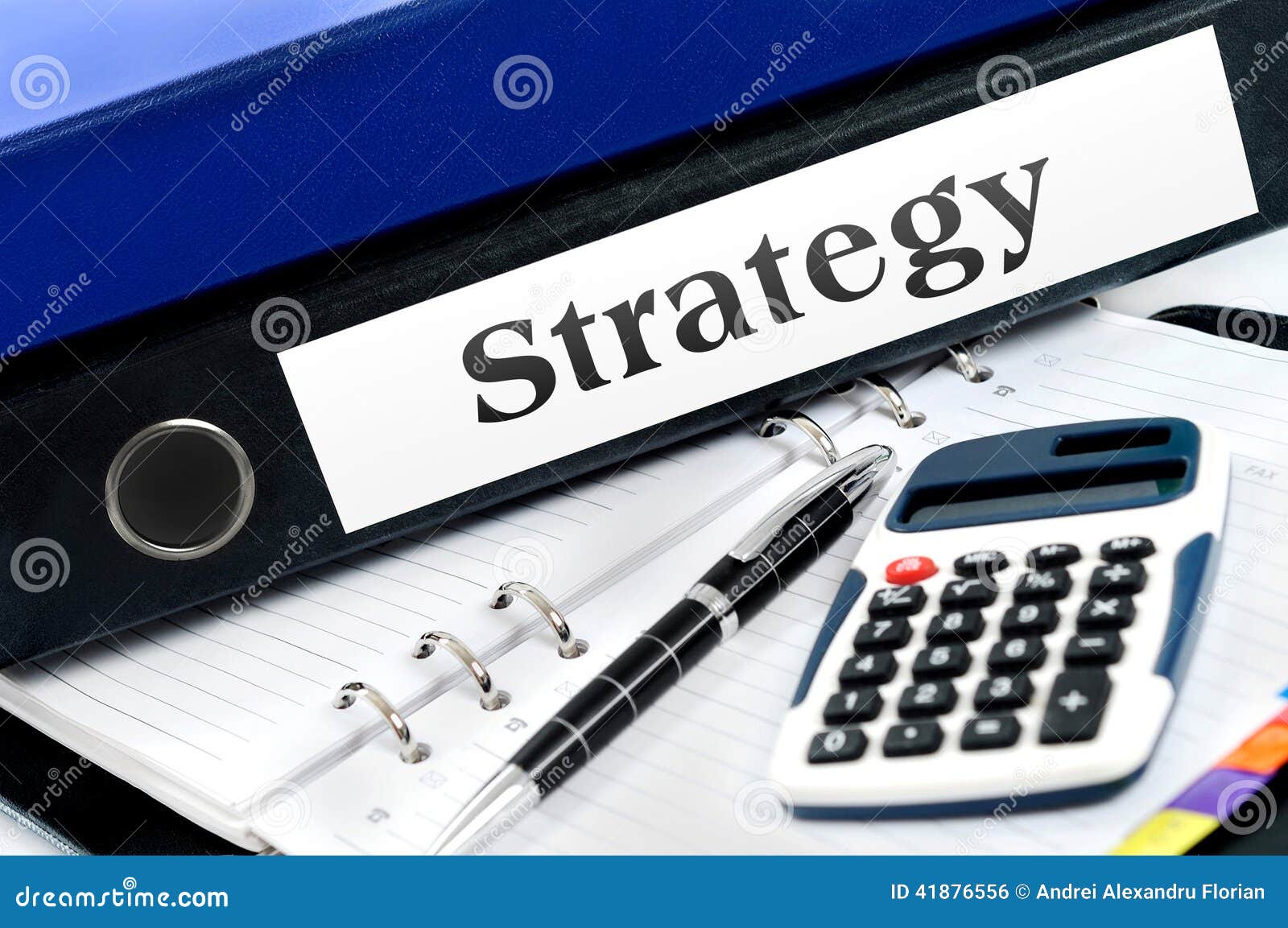 Folder with strategy stock photo. Image of concept, folder - 41876556