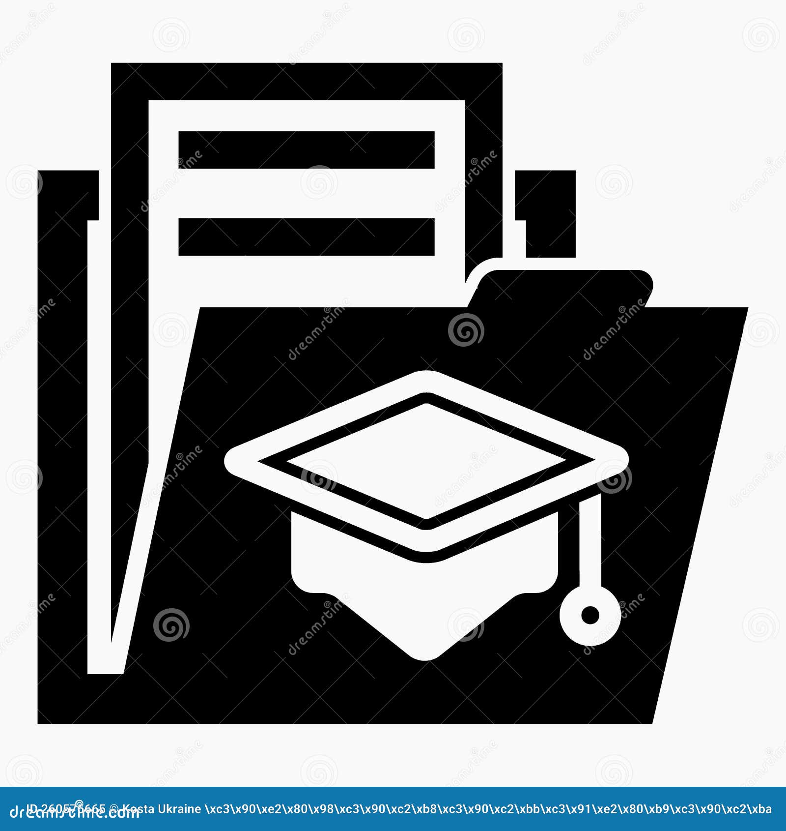 Folder and Student Icon. Student Magazine Stock Vector - Illustration ...