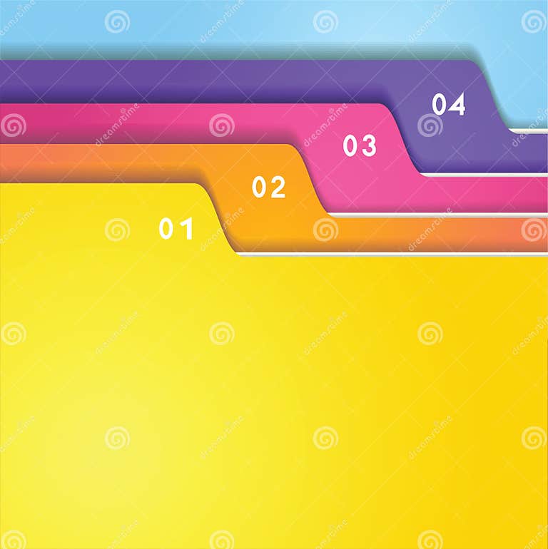 Folder tab set stock vector. Illustration of frame, sticker - 31813020