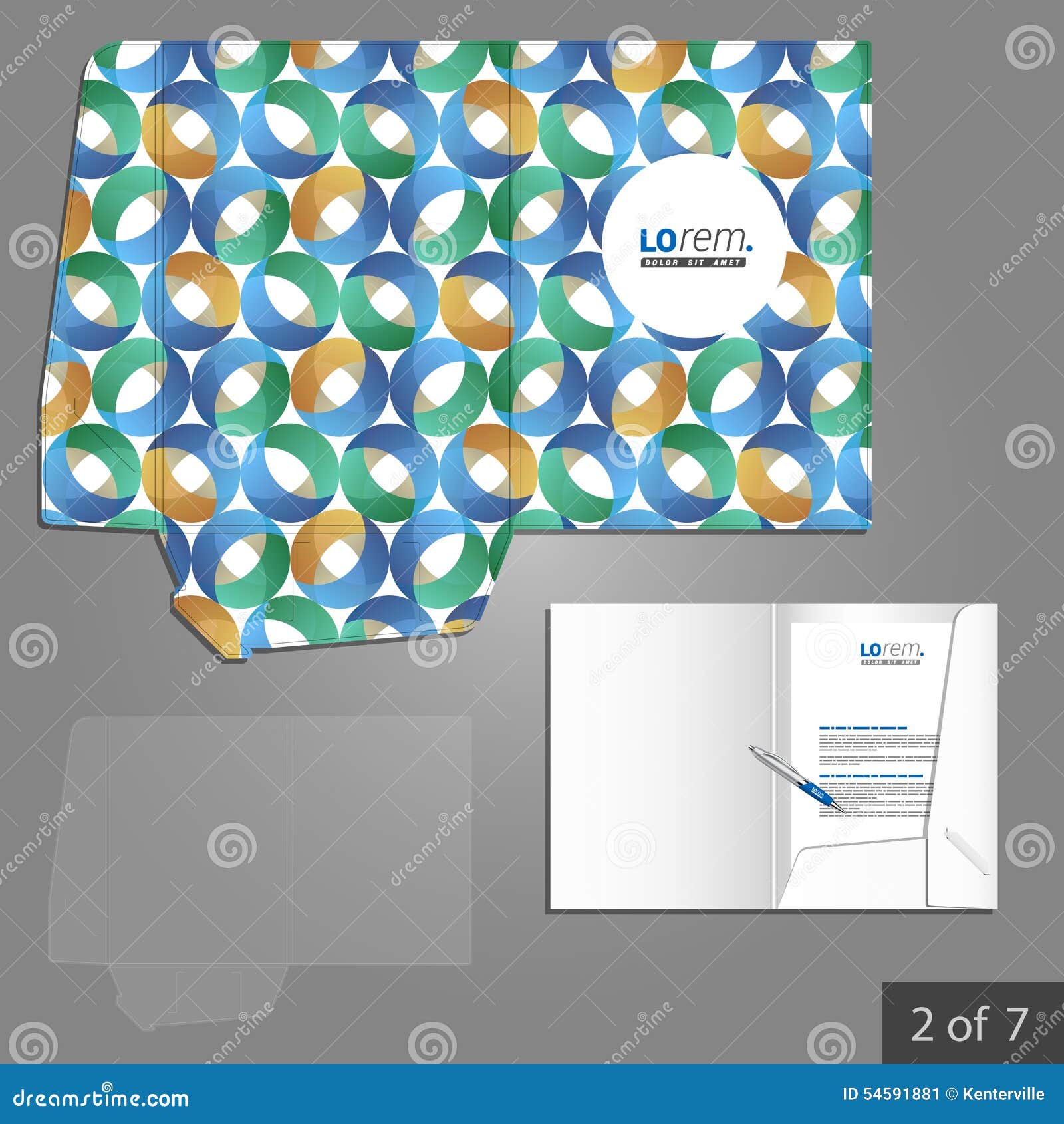 Folder template design stock vector. Illustration of design - 54591881