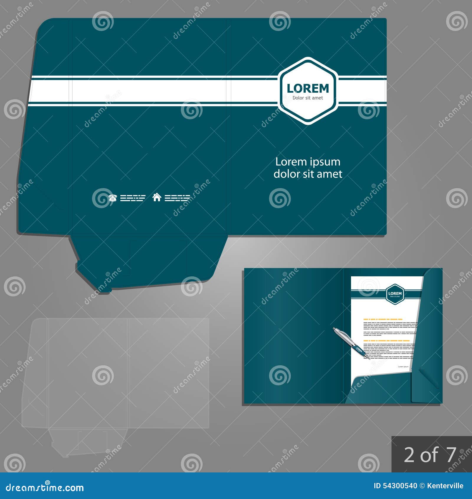 Folder template design stock vector. Illustration of structure - 54300540