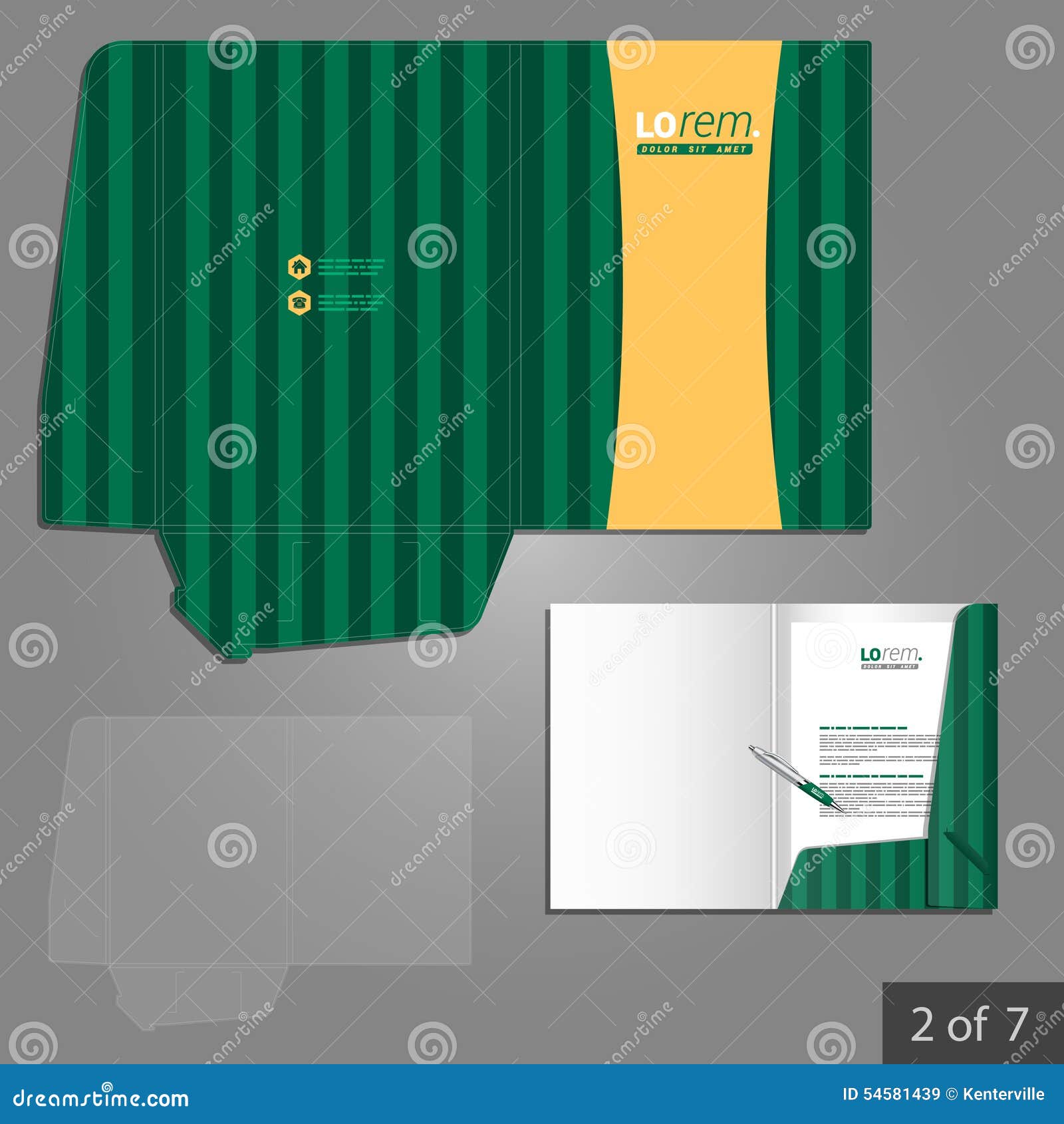 Folder template design stock vector. Illustration of design - 54581439