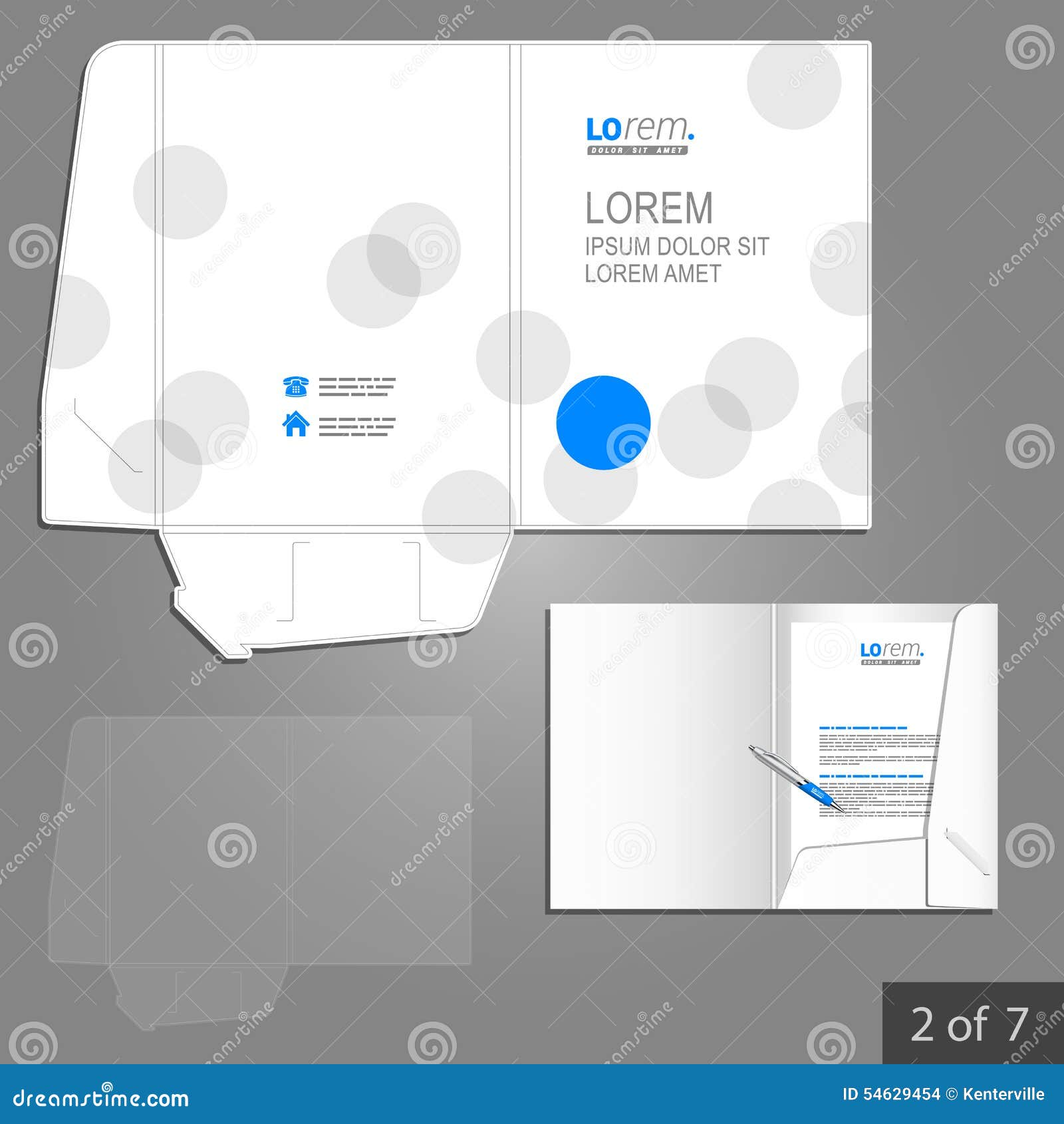 Folder template design stock vector. Illustration of style - 54629454