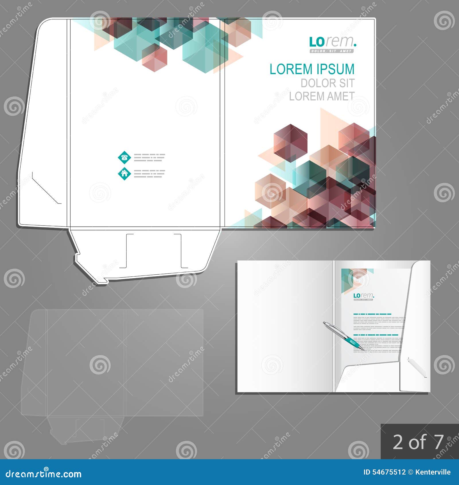 Folder template design stock vector. Illustration of brand - 54675512