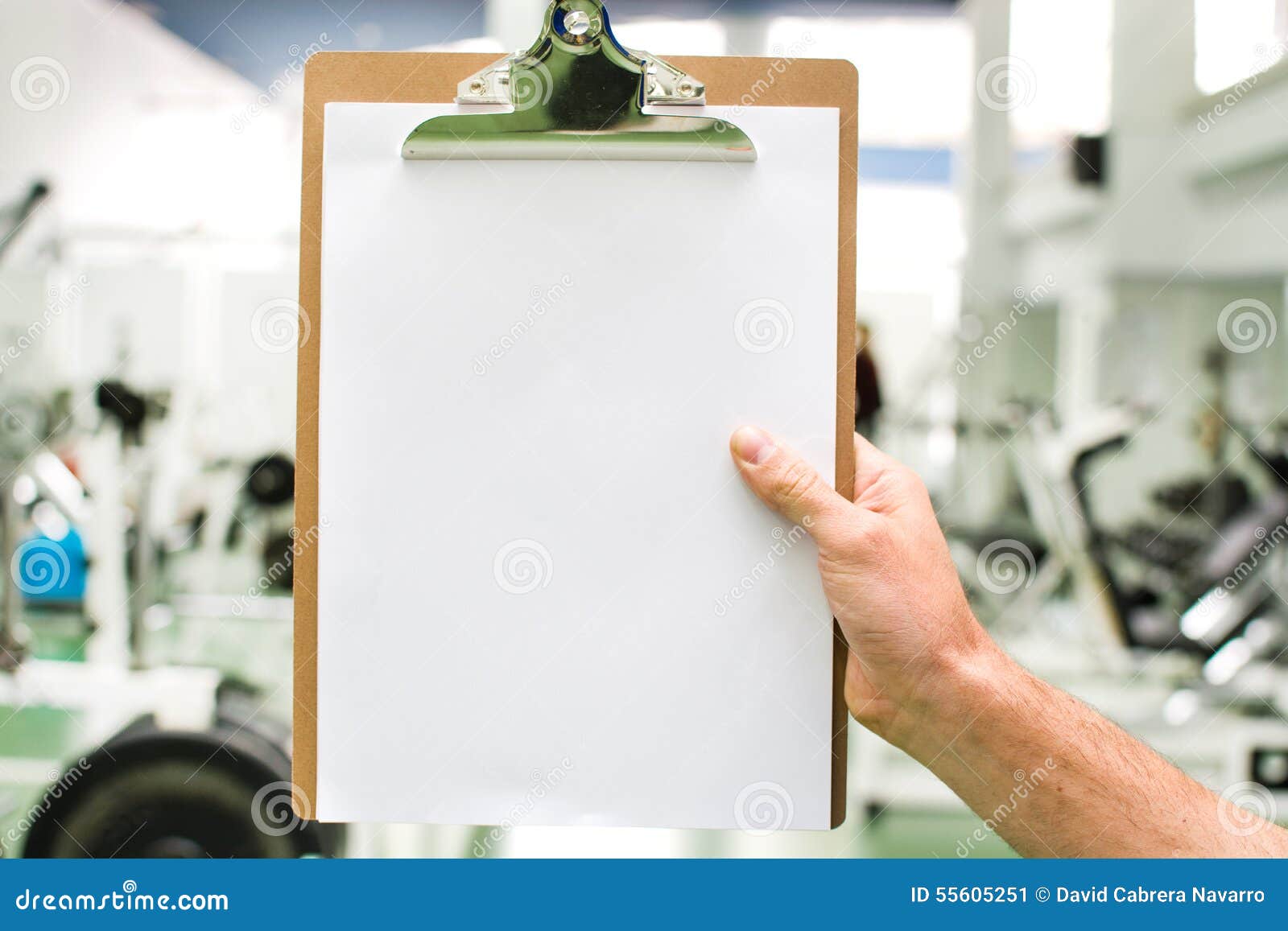 Folder To Plan Training in the Gym Stock Image - Image of indoor, sport ...