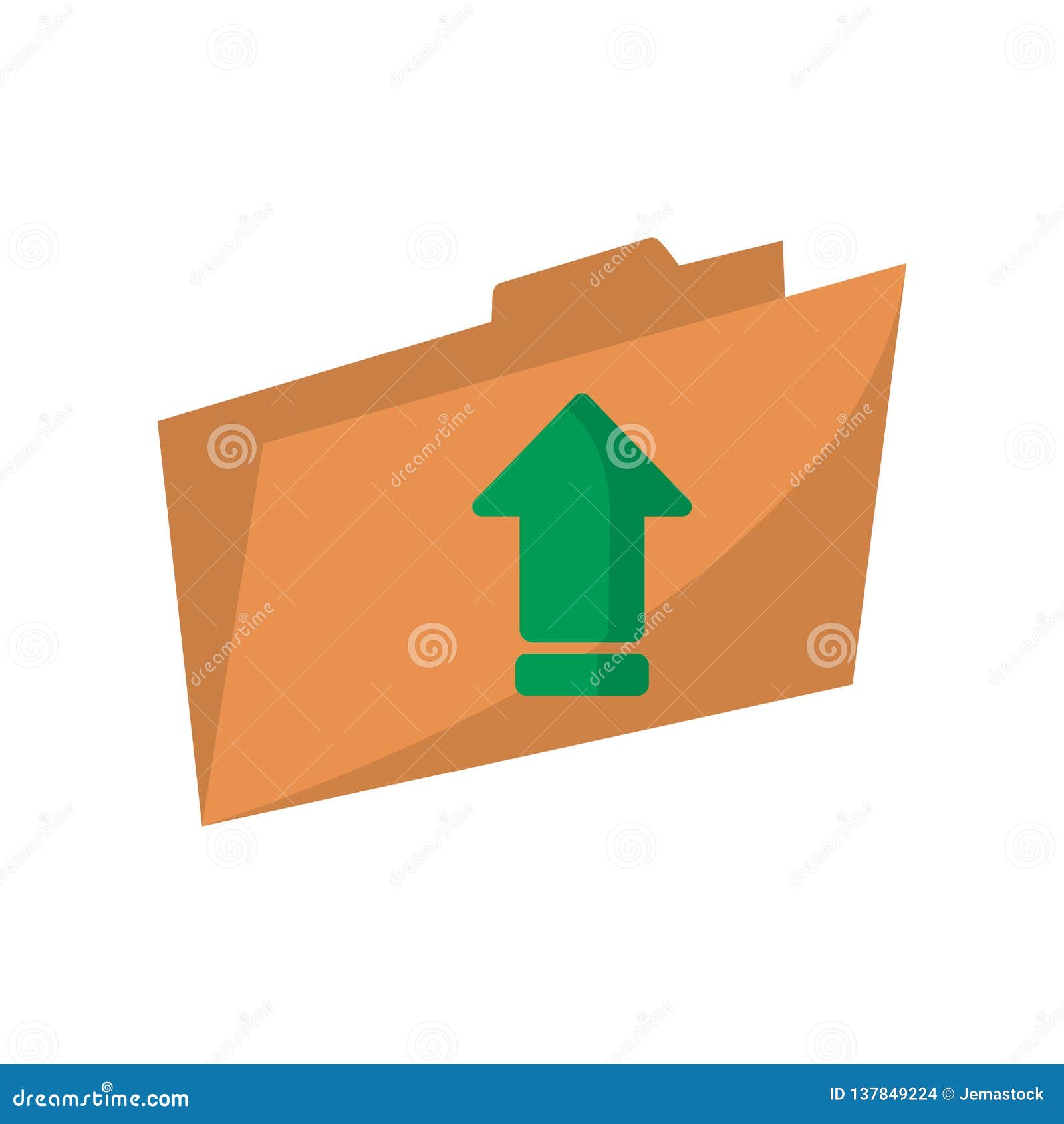 Folder Uploading Files Symbol Stock Vector - Illustration of cloud ...