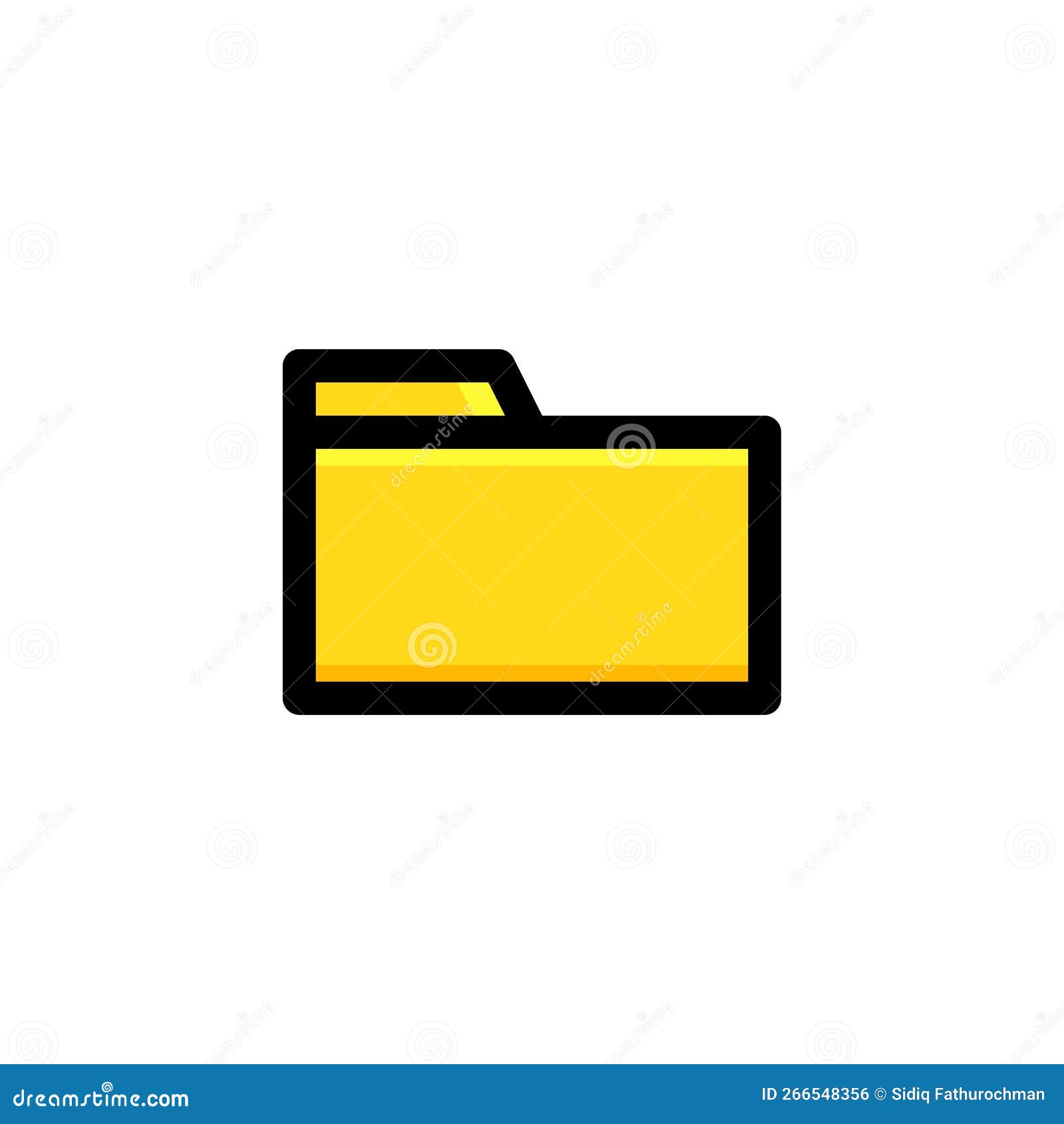 Folder Icon stock vector. Illustration of logo, tool - 266548356