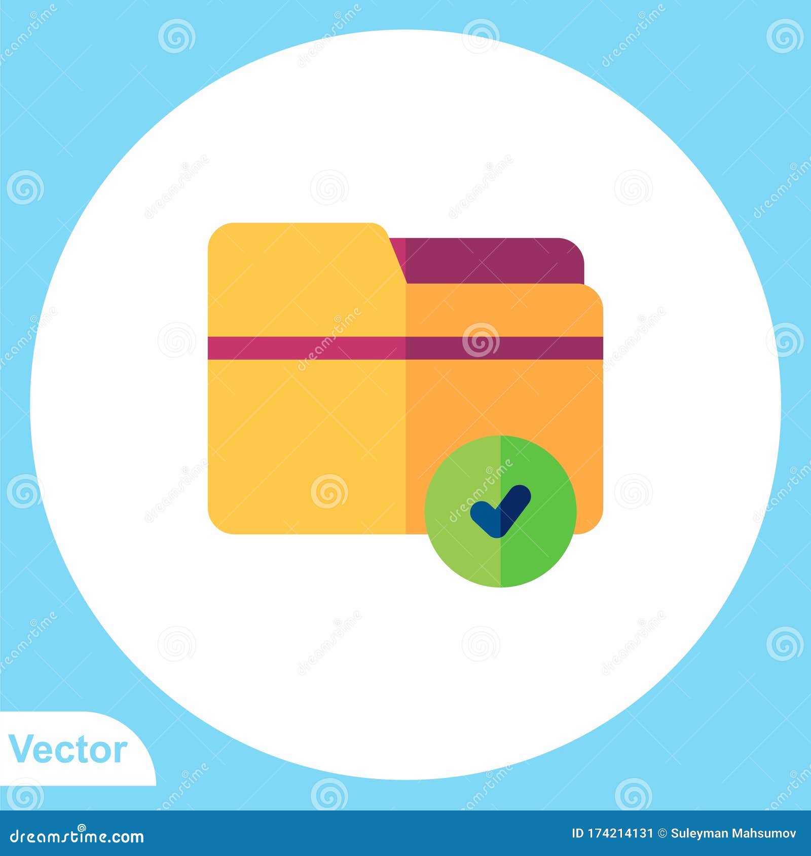 Folder Vector Icon Sign Symbol Stock Illustration - Illustration of ...