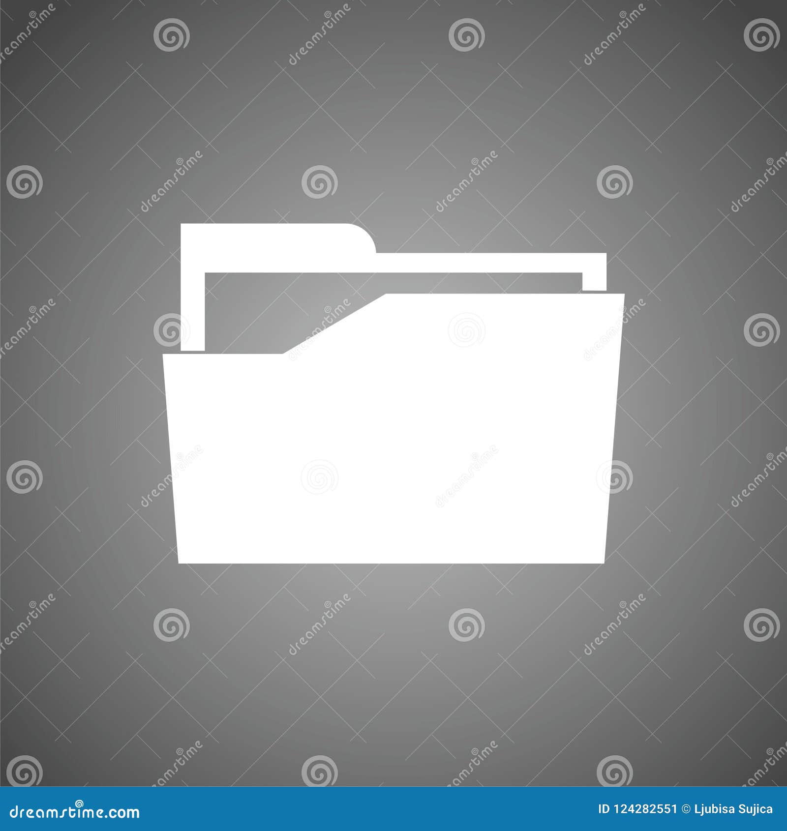 Folder Vector Illustration, Document Folder Sign Stock Vector ...