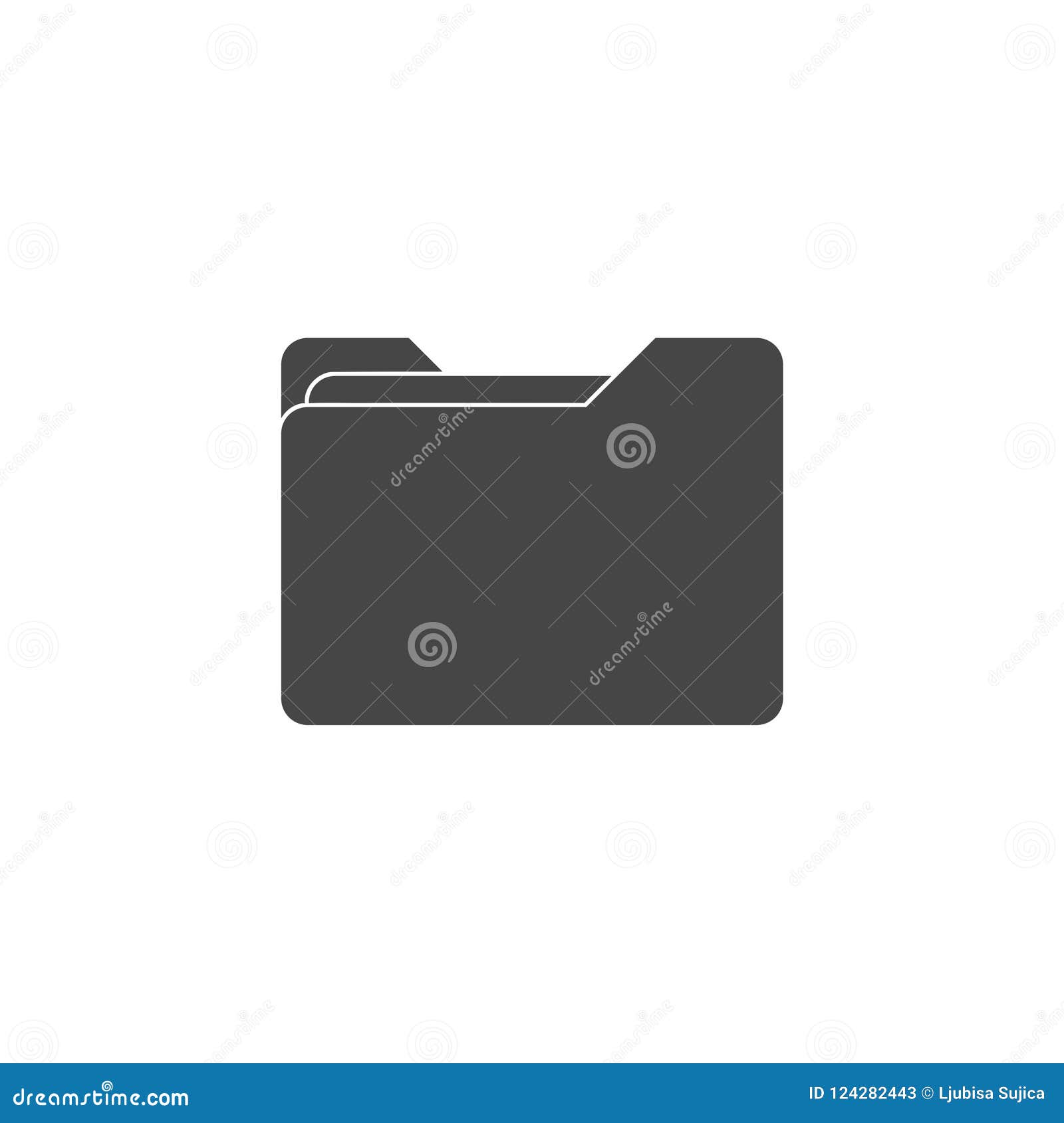 Folder Vector Illustration, Document Folder Sign Stock Vector ...