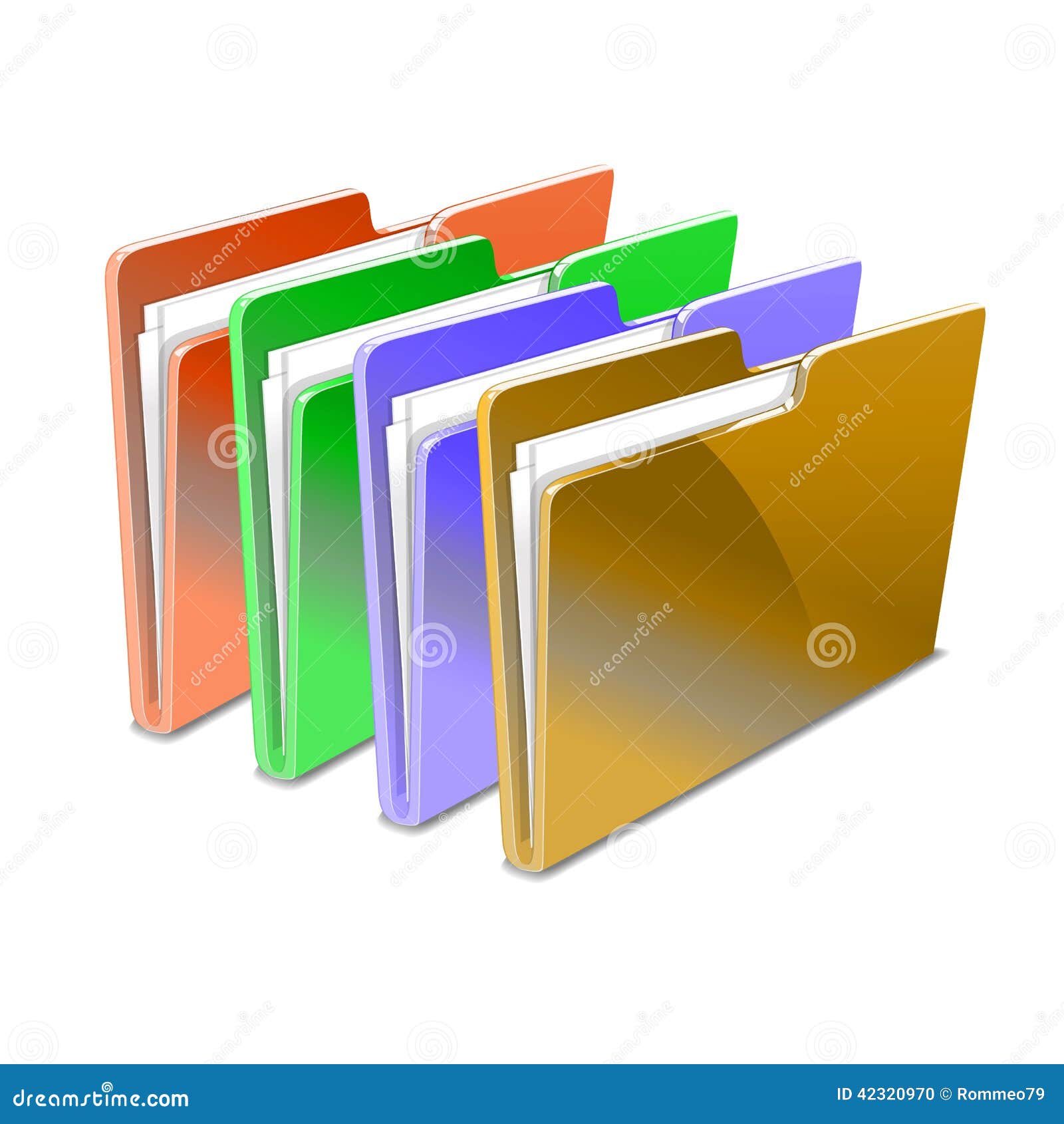 Folder. Vector Illustration Stock Illustration - Illustration of folder ...