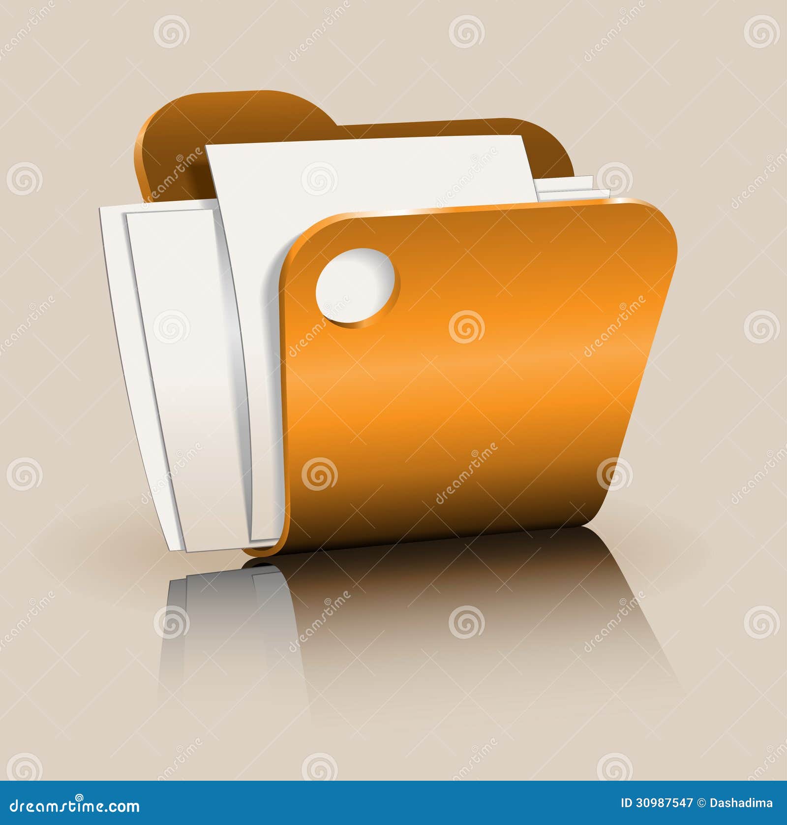 Folder stock vector. Illustration of grid, documents - 30987547