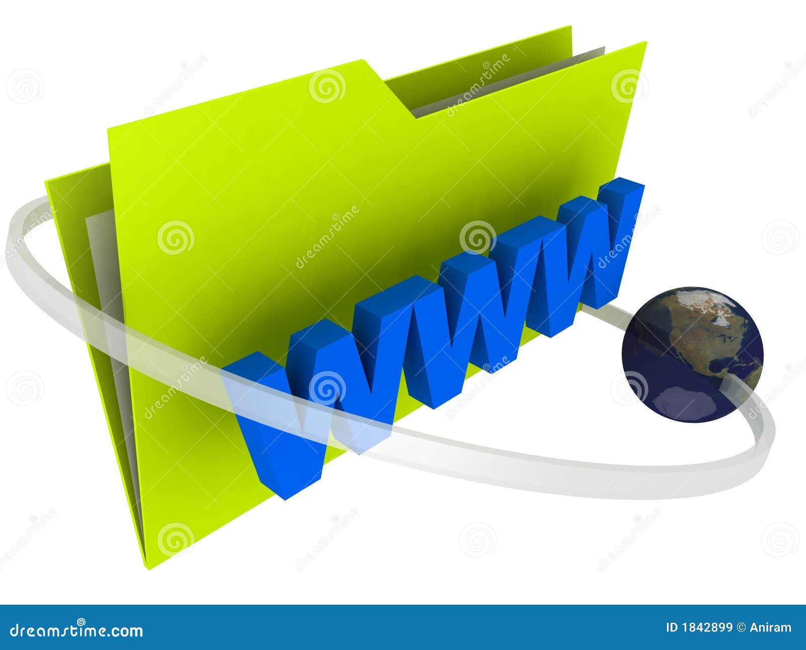 Folder World Wide Web stock illustration. Illustration of internet ...