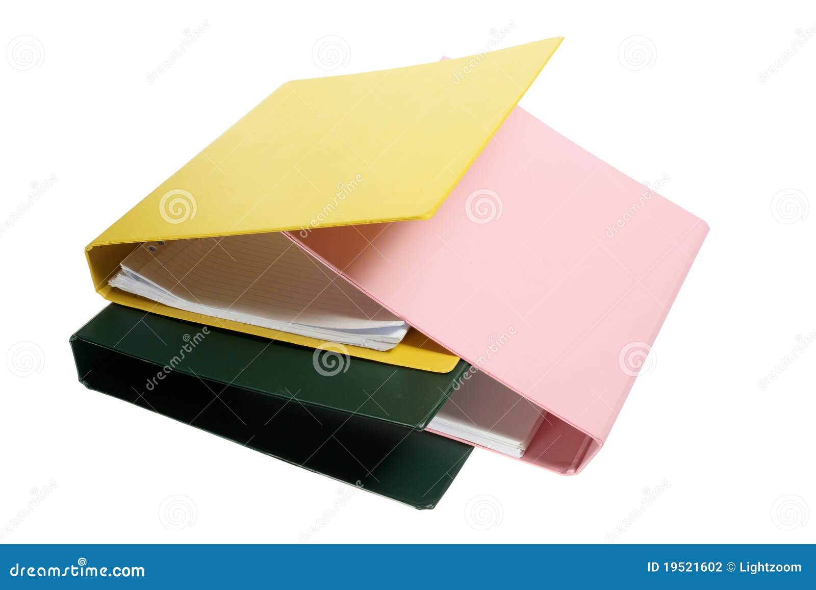 Folders stock photo. Image of white, reference, life - 19521602