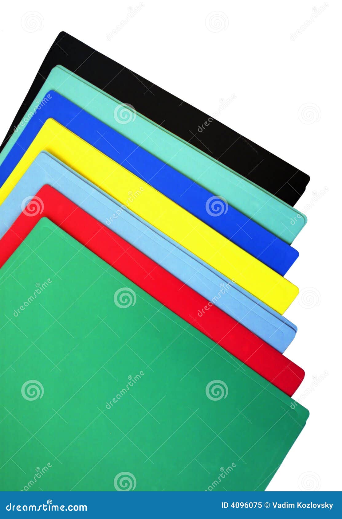 Folders stock image. Image of paper, structure, coloured - 4096075