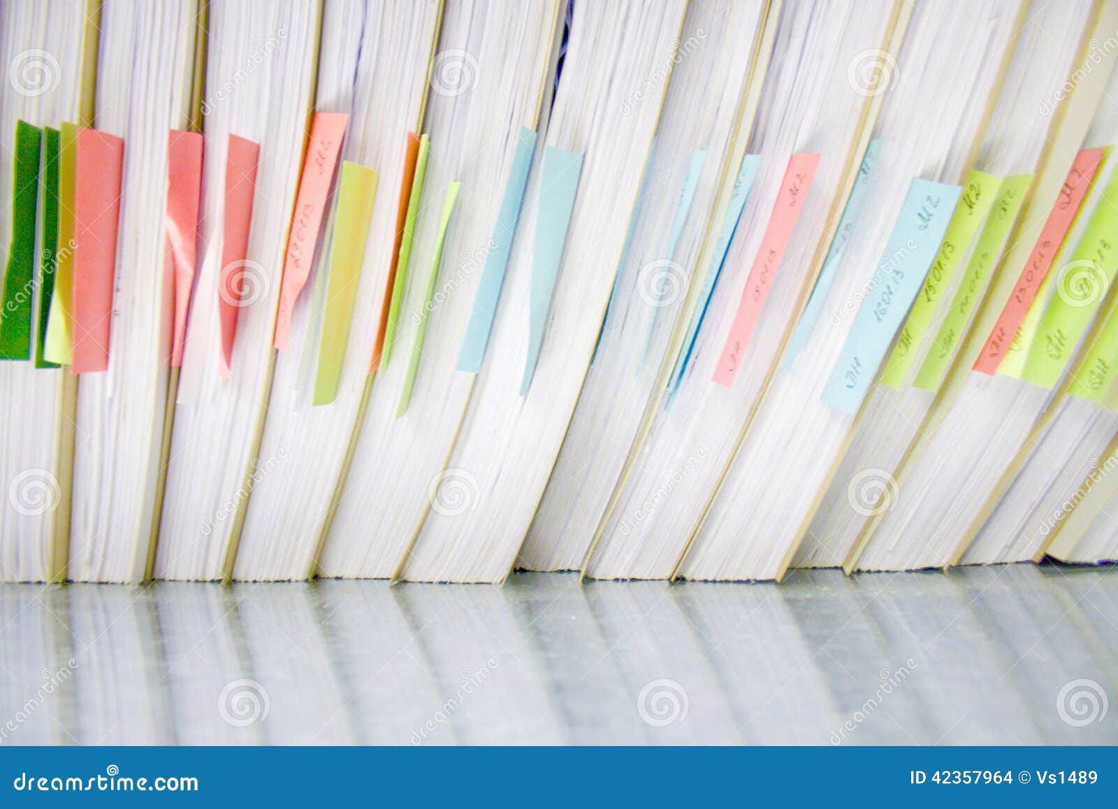 Folders in Archive of Different Document in Archives Sector Stock Photo ...
