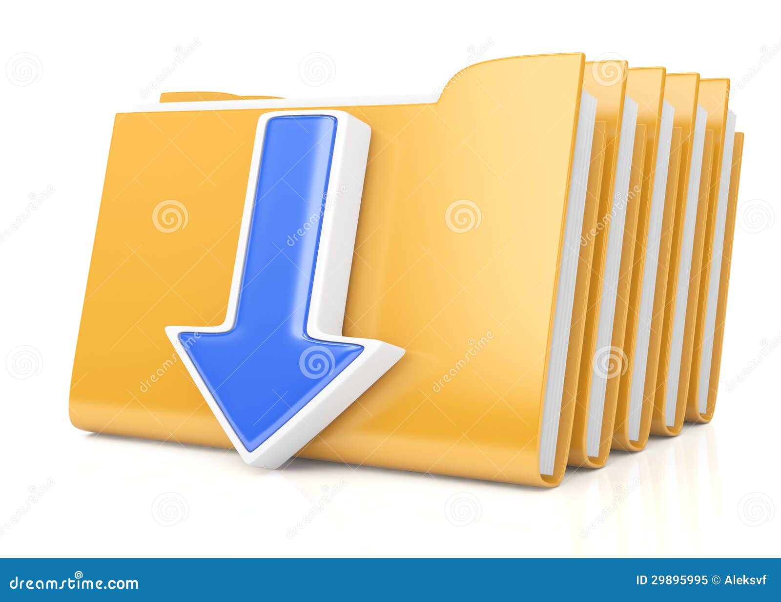 Folders and arrow stock illustration. Illustration of sign - 29895995