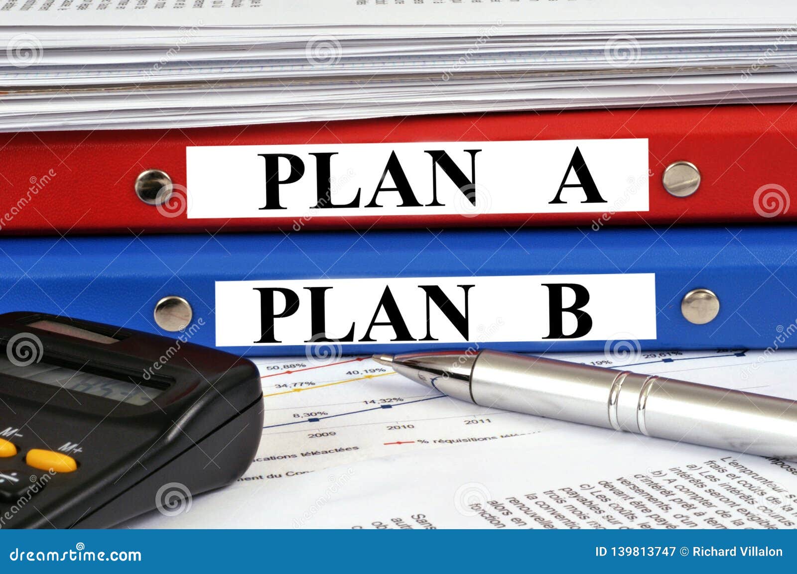 Folders a and B close up stock image. Image of choice - 139813747