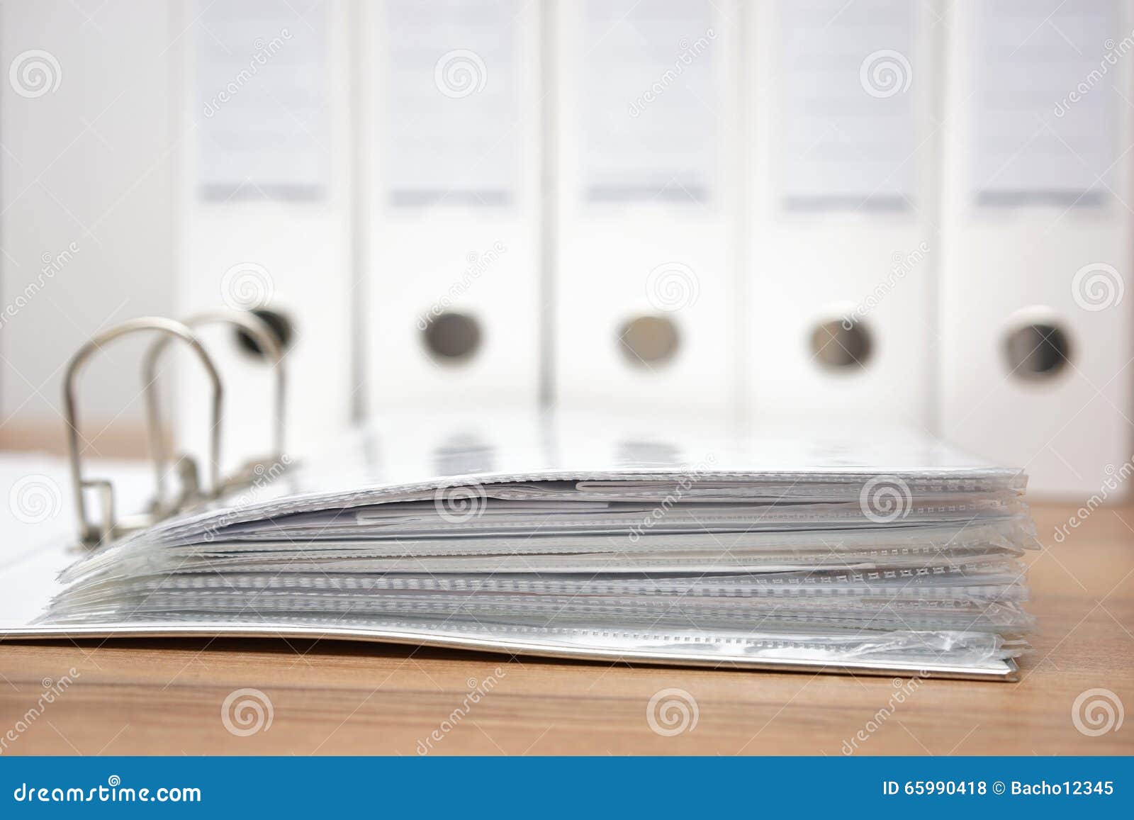 Folders with Documentation with Binders in Background Stock Photo ...