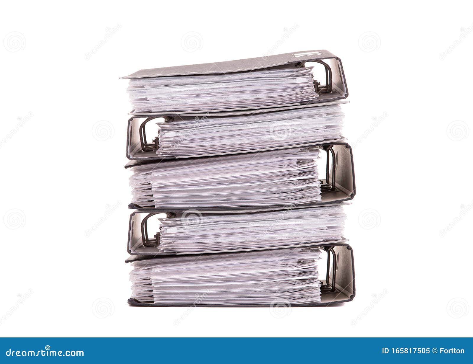 Folders With Documents Isolate On A White Background Stock Image ... Folders With Documents Isolate On A White Background Stock Image ...