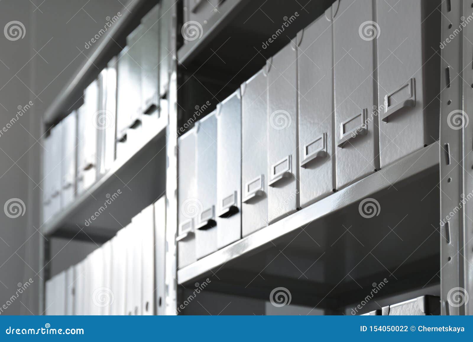 Folders with Documents on Shelves Stock Photo - Image of research ...