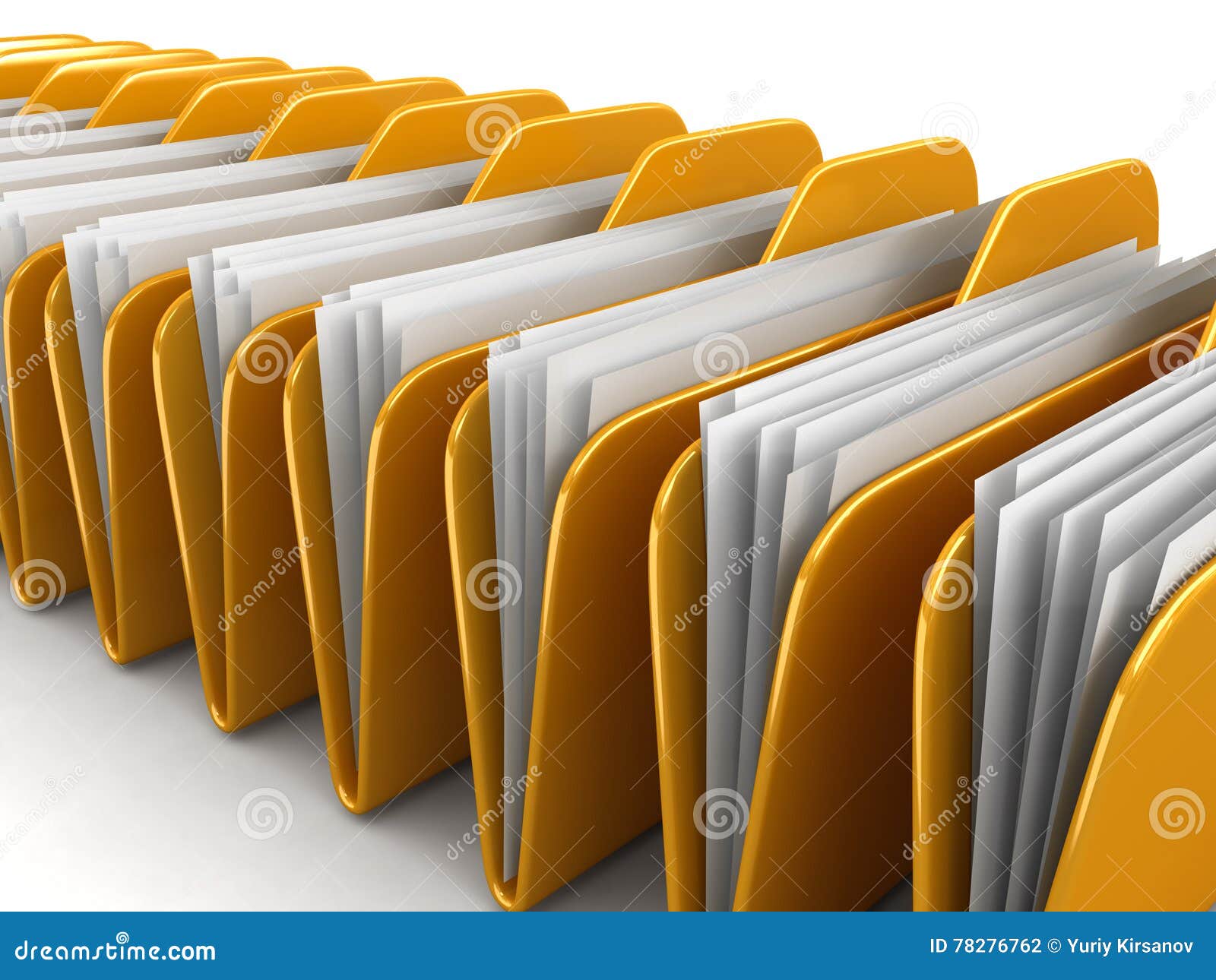 Folders and files stock illustration. Illustration of document - 78276762