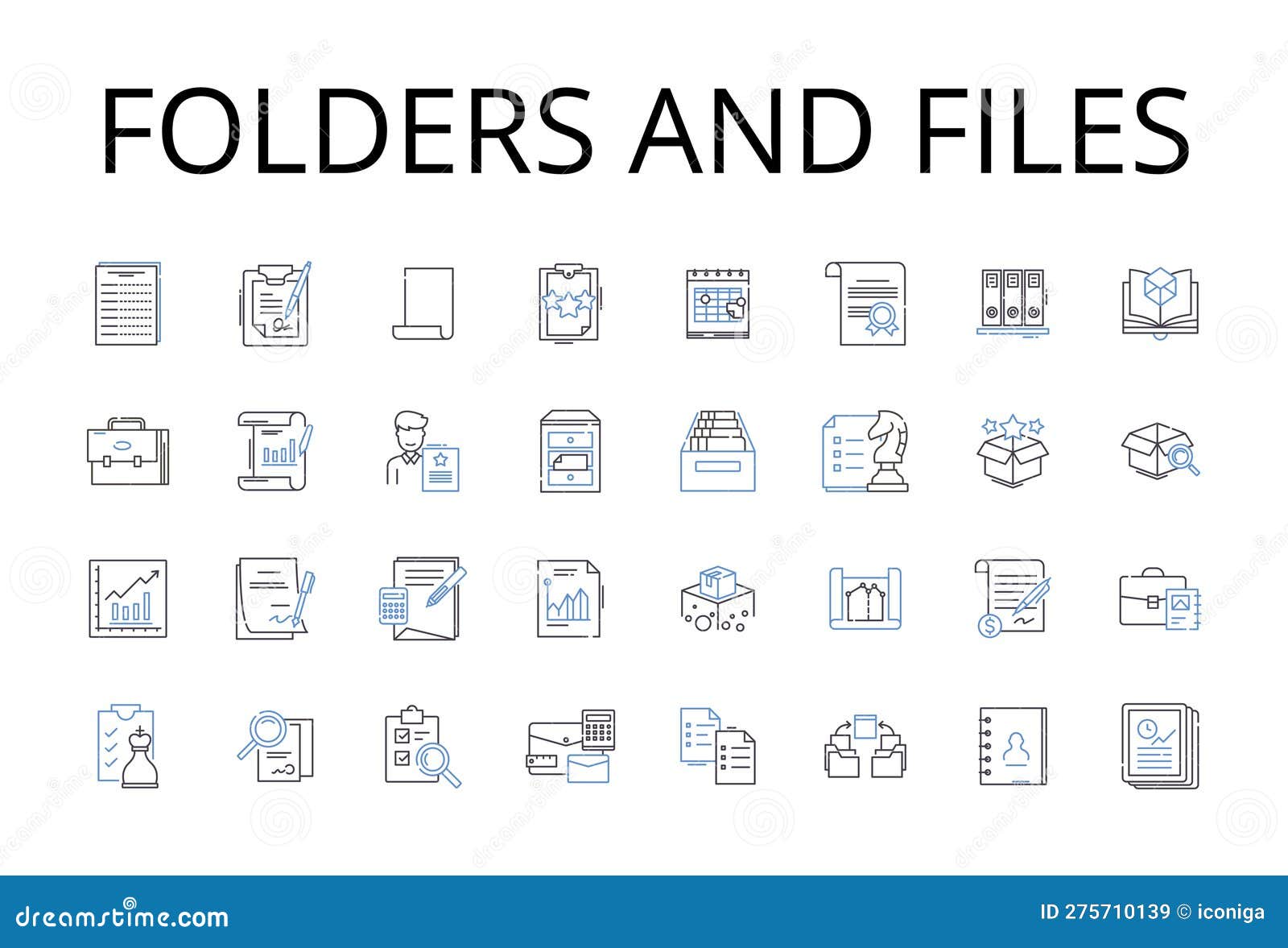 Folders and Files Line Icons Collection. Directories and Documents ... Folders and Files Line Icons Collection. Directories and Documents ...