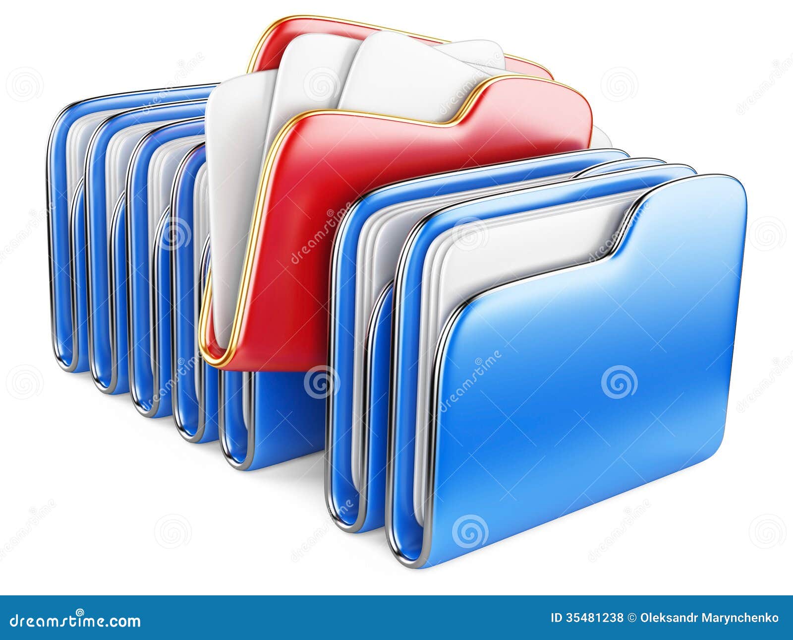 Folders and files. stock illustration. Illustration of information ...