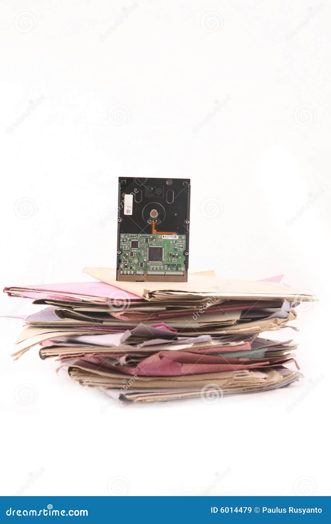 Folders with Hard Disk stock image. Image of deadlines - 6014479