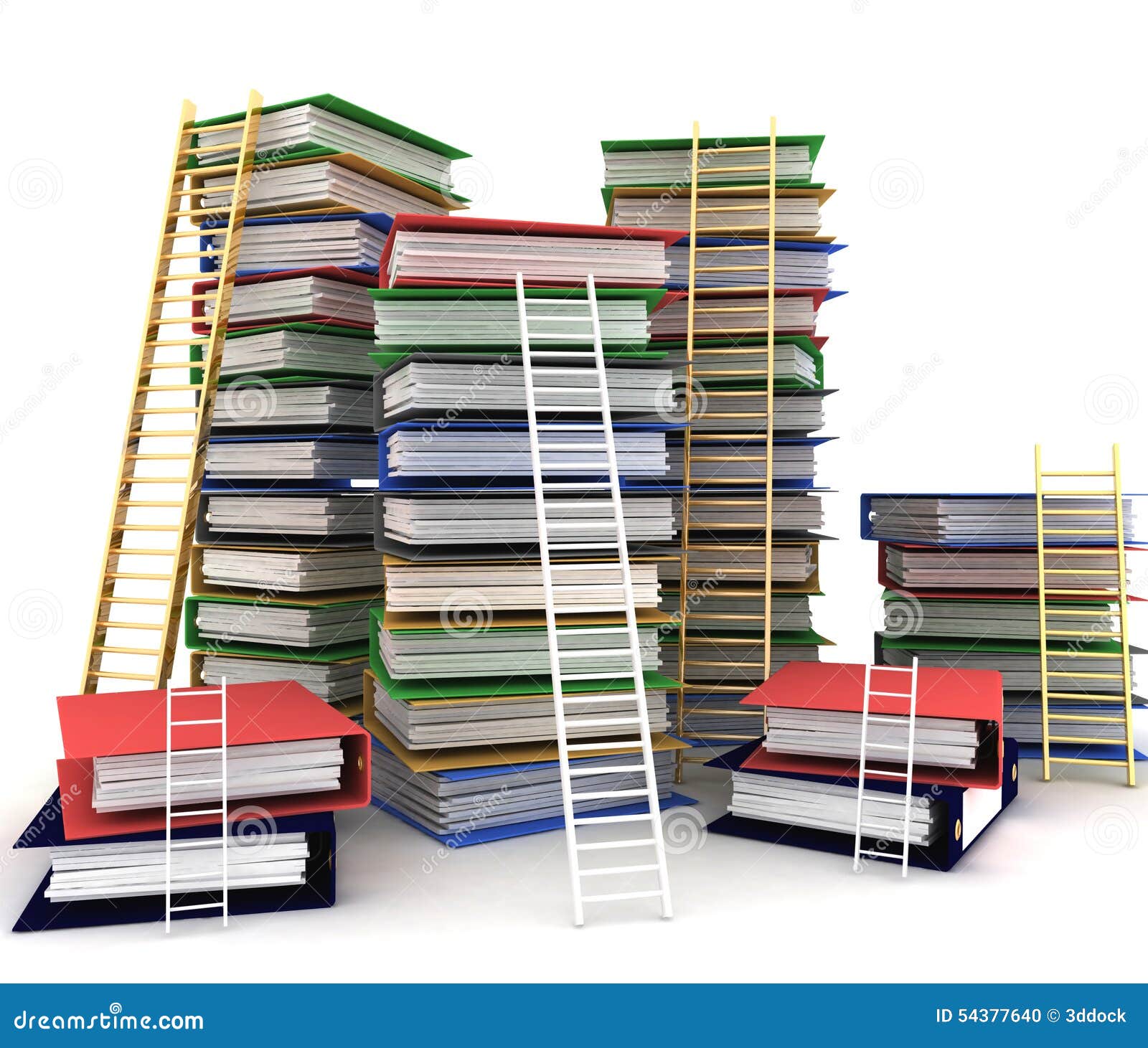 Folders And Ladders Stock Image | CartoonDealer.com #56199199