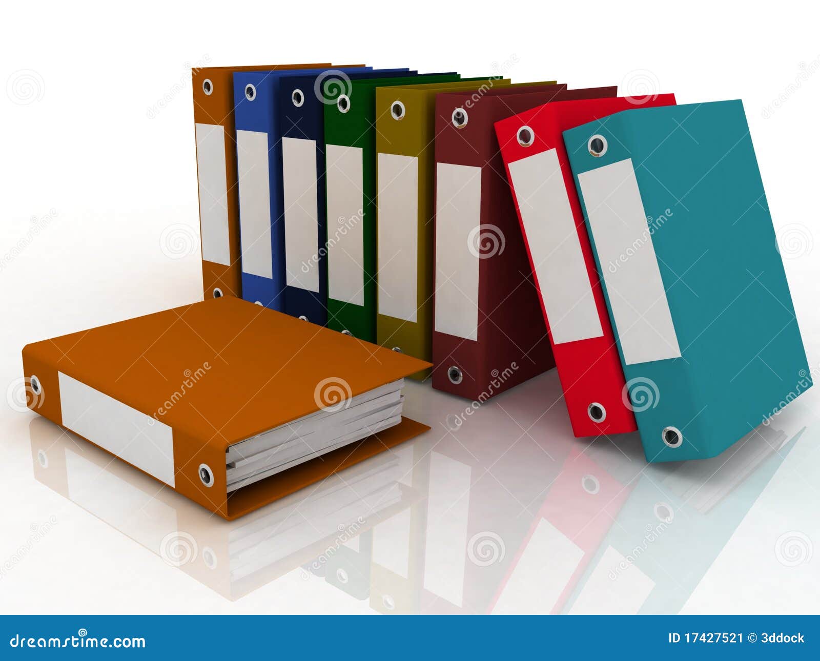 Folders for papers stock illustration. Illustration of graphic - 17427521