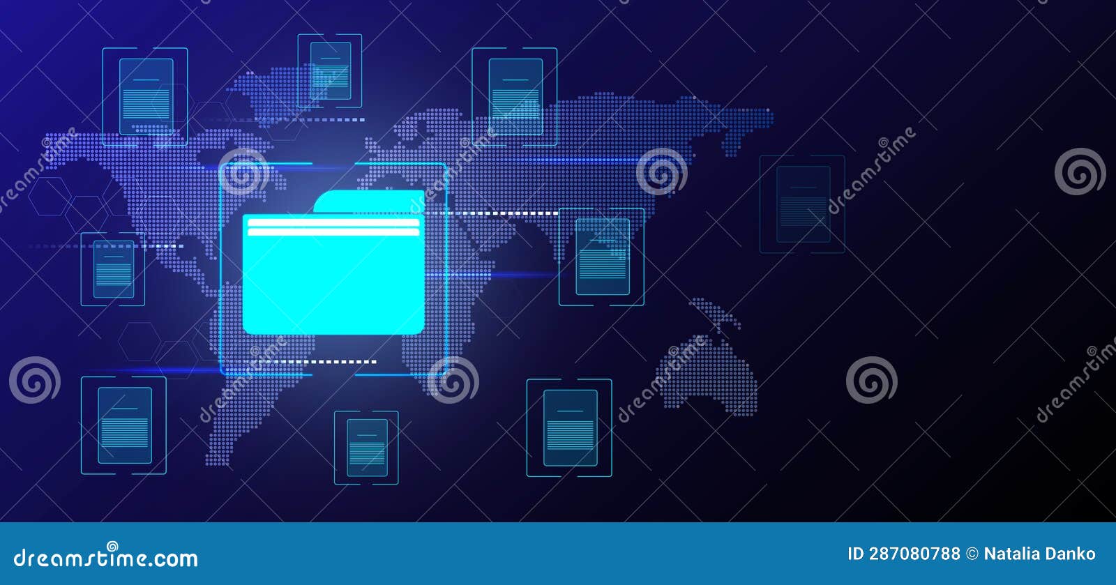 Folders for Storing Documents. Structure of Paperless Exchange of ...