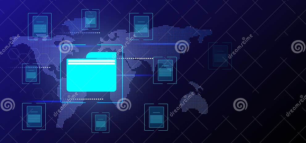 Folders for Storing Documents. Structure of Paperless Exchange of ...
