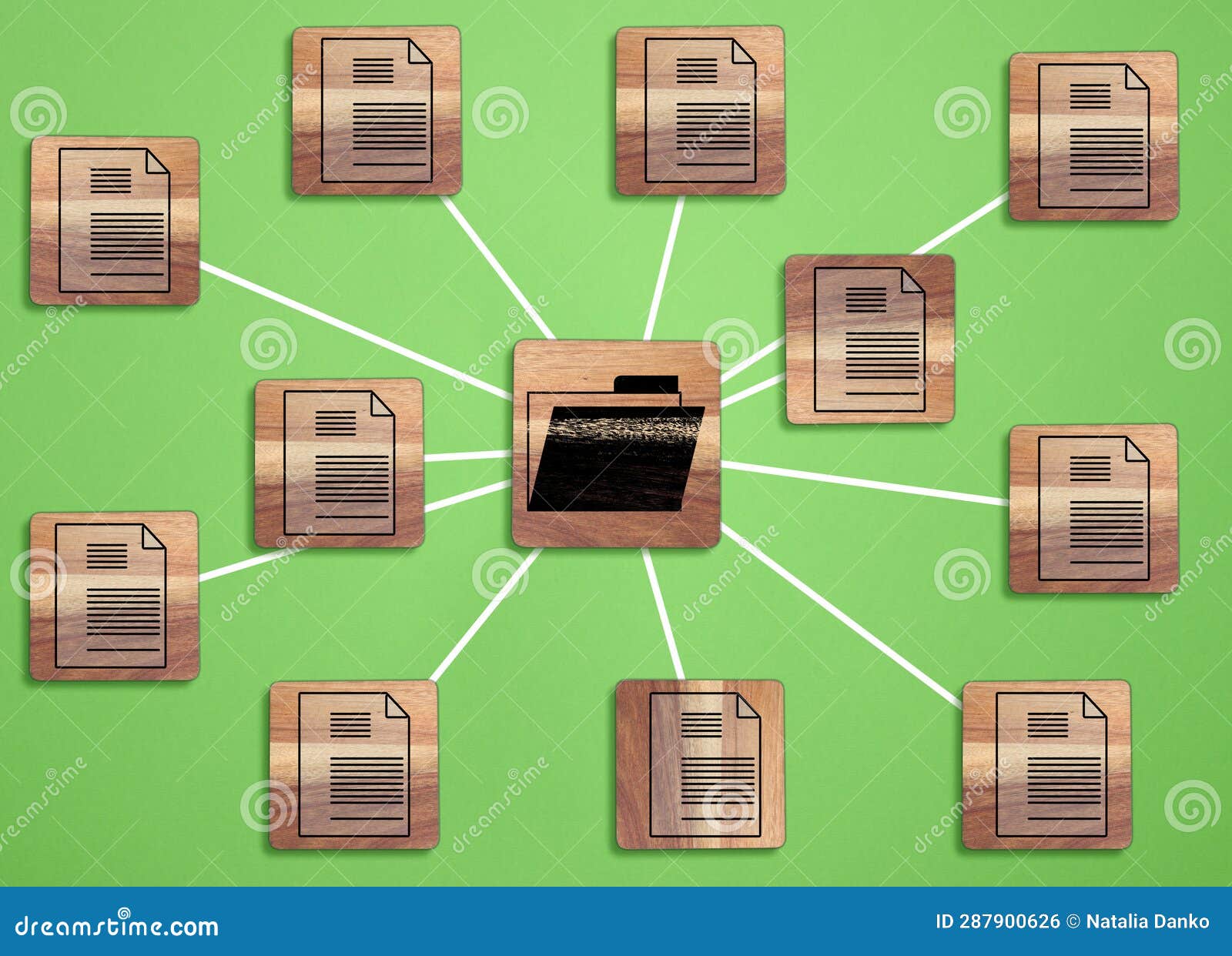 Folders for Storing Documents. Structure of Paperless Exchange of ...