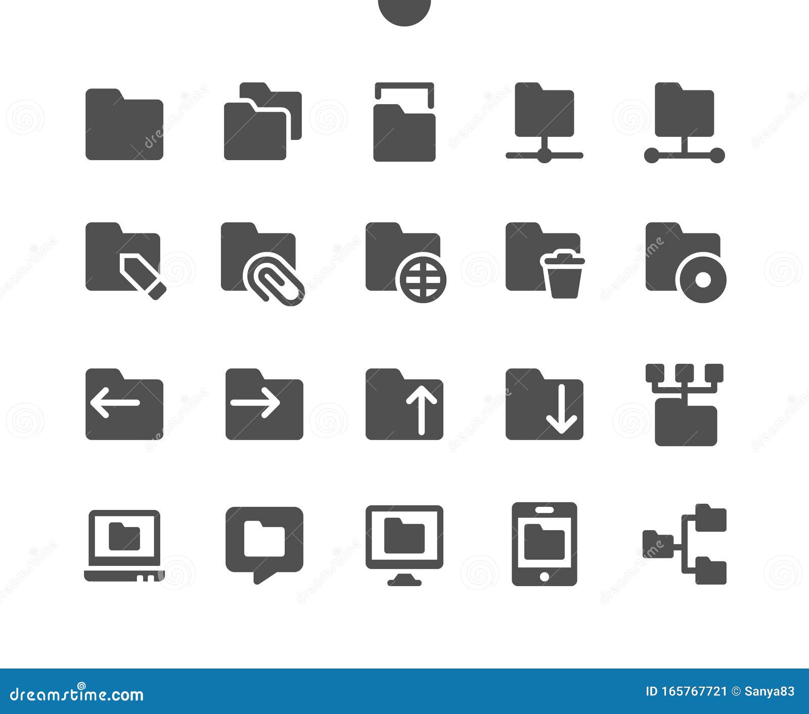 Catalogs And Folders Line Icons Collection. Organization, Sorting ...
