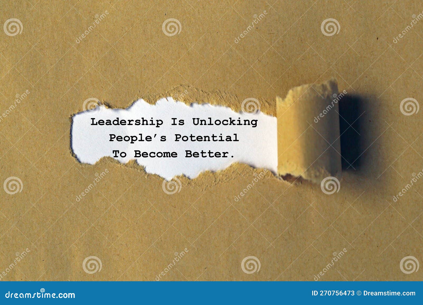 Leadership is Unlocking People S Potential To Become Better Stock Image ...