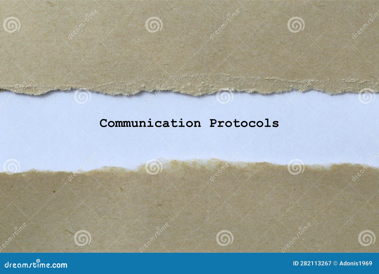 Communication Protocols on White Paper Stock Image - Image of open ...