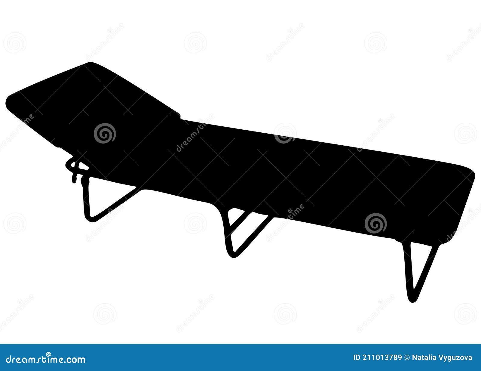 Folding bed. Vector image stock vector. Illustration of vector - 211013789