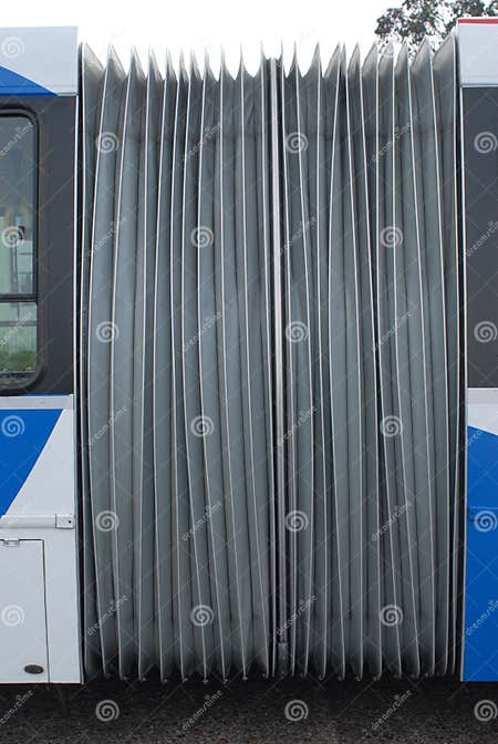 Folding Bellows and Central System in Railway Train Stock Image - Image ...