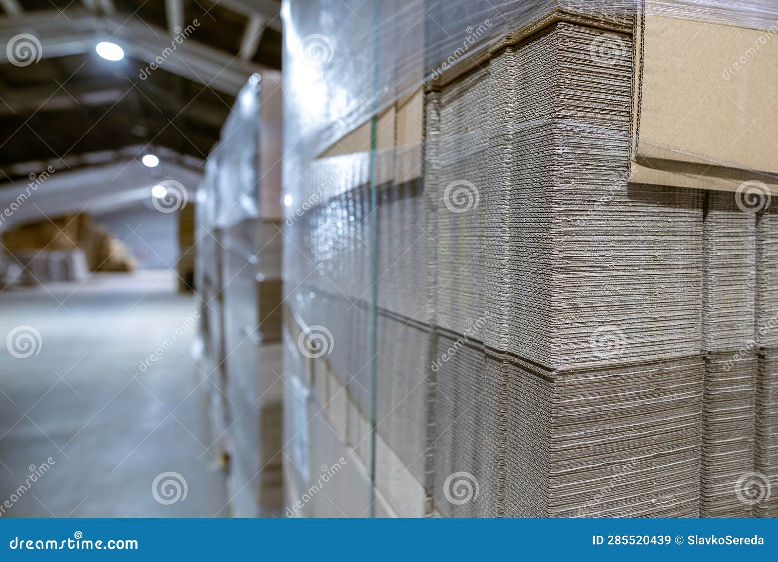 Folding Cardboard Boxes. Perforated Sheets of Corrugated Cardboard a ...