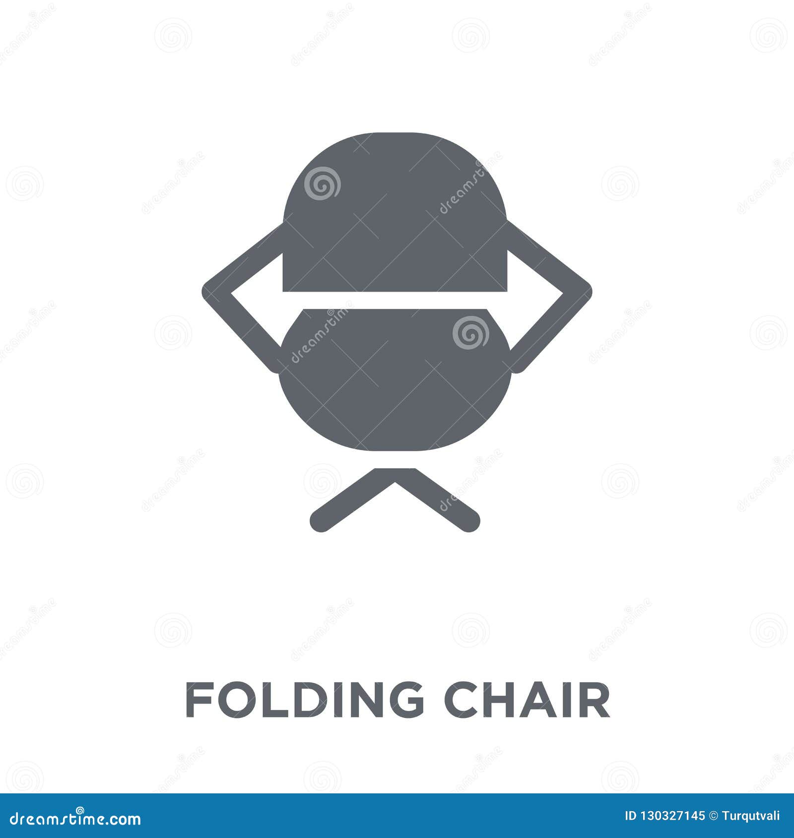 Folding Chair Icon from Camping Collection. Stock Vector - Illustration ...