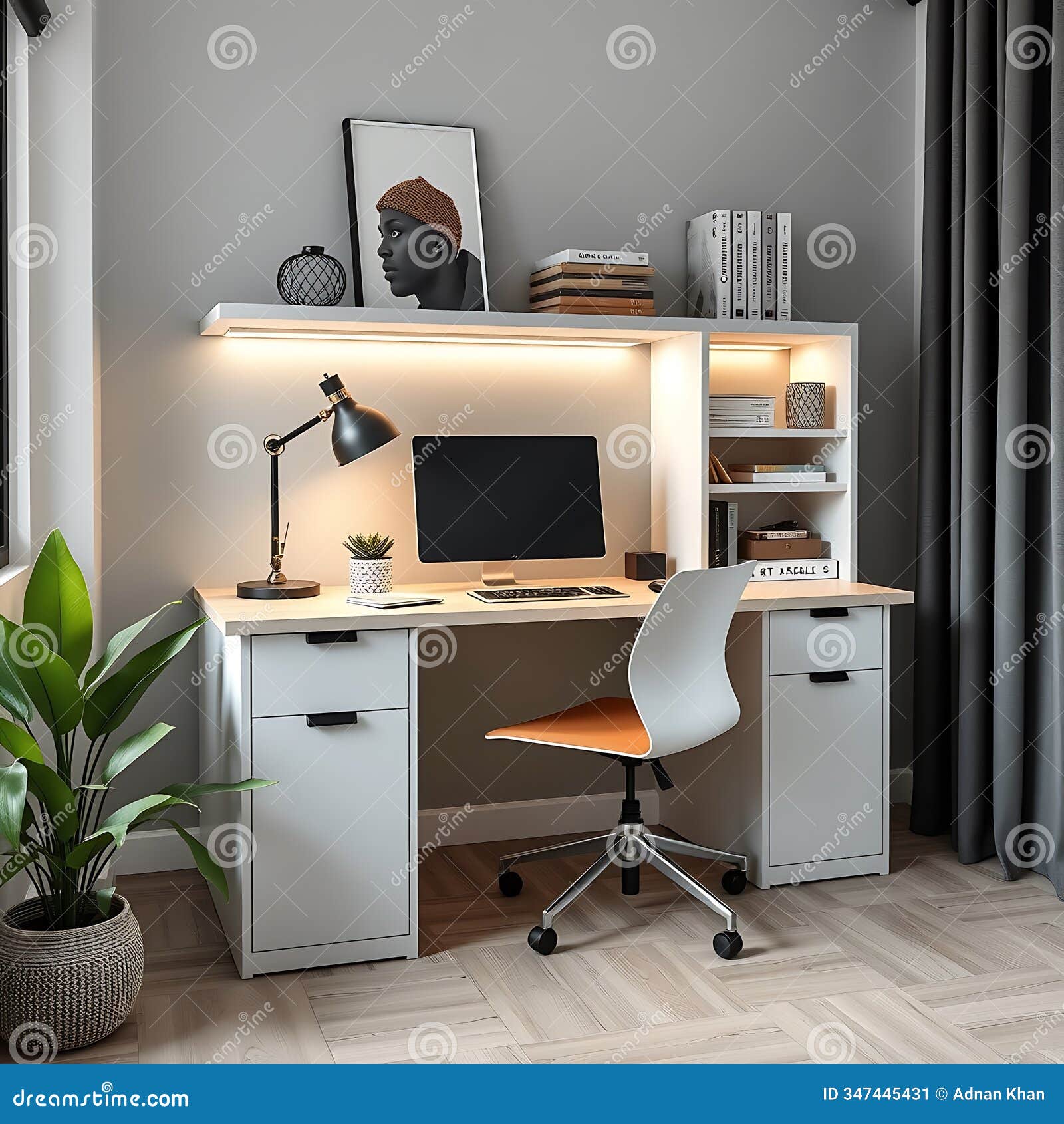 Folding Chairs Arranged Around a Foldable Conference Table in a ...